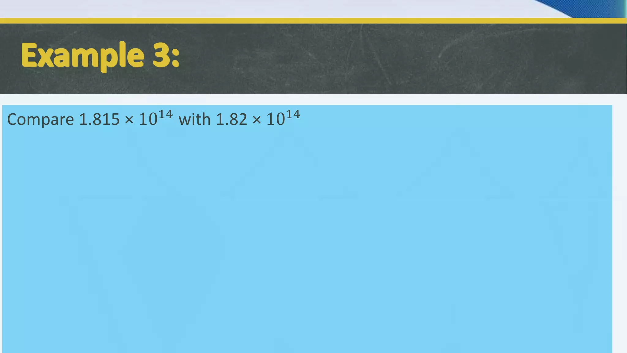Comparison of number written in scientific notation | PPTX