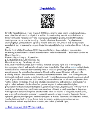 Comparison Of Paramecium, Amoeba, And Euglena | PDF