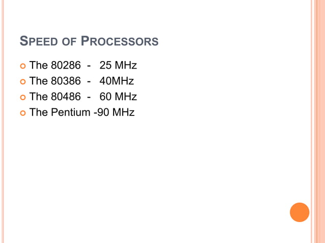 Comparison of pentium processor with 80386 and 80486 | PPTX