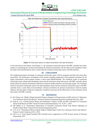 Comparison of pid and mpc controllers for continuous stirred tank reactor (cstr) concentration ...