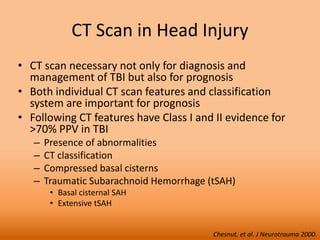 Marshall and Rotterdam CT scan grading | PPTX | Death, Injury, or ...