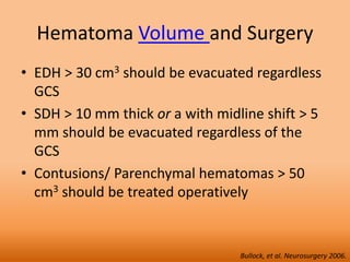 Marshall and Rotterdam CT scan grading | PPTX | Death, Injury, or ...