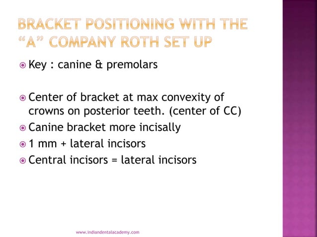 Comparison of The Roth prescription,Alexander prescription & MBT ...