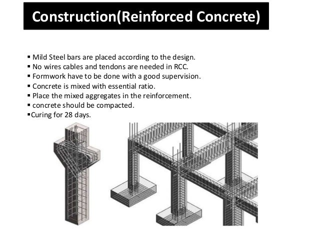 Comparison of reinforced concrete and prestressed concrete