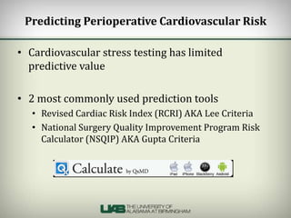 Comparison of cardiac preoperative risk prediction indices | PPTX