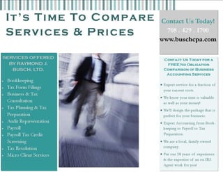 Comparison of services | PDF