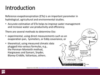 Comparison of some reference evapotranspiration equations | PPT
