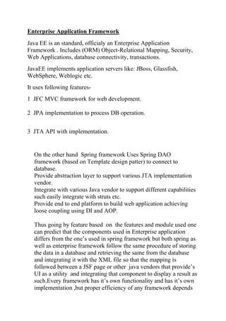 Comparison of spring and other frameworks.! | PDF