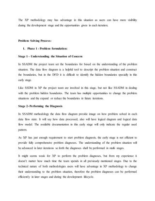 Comparison of SSADM and XP using NIMSAD framework | PDF