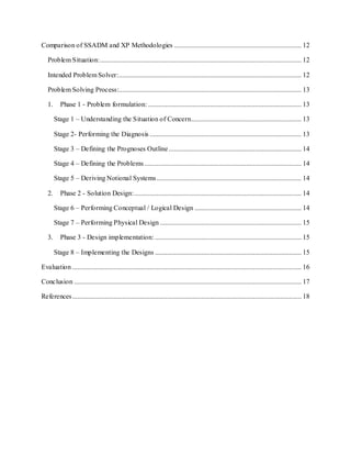 Comparison of SSADM and XP using NIMSAD framework | PDF