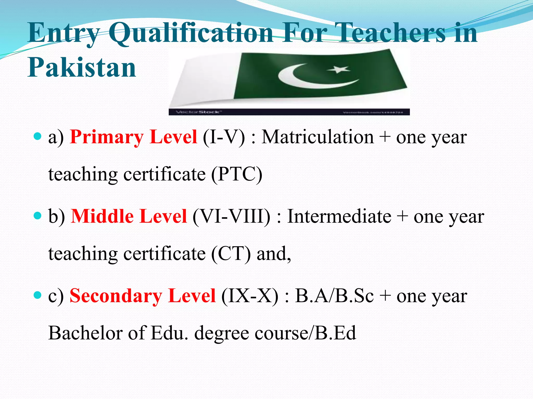 Comparison of Teacher Education in Pakistan with Other Developed Countries | PPTX