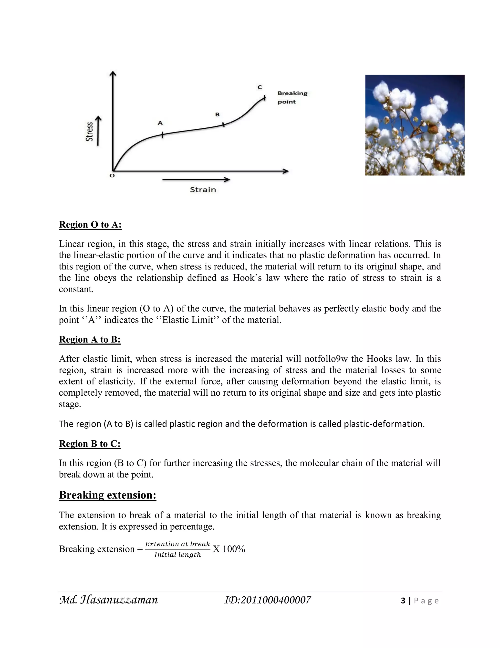 Comparison of tensile properties of textile fibre | PDF