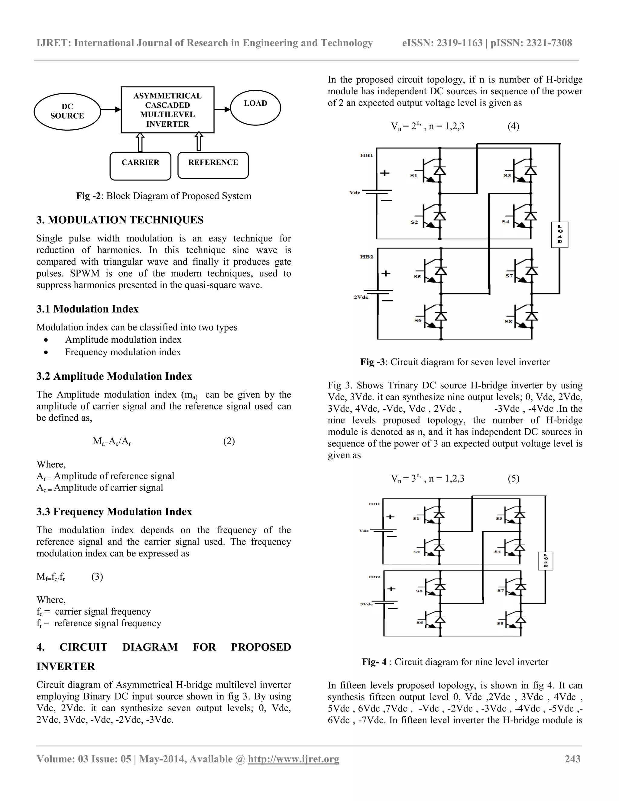 Comparison of thd reduction for asymmetrical cascaded h bridge inverter | PDF | Computer ...