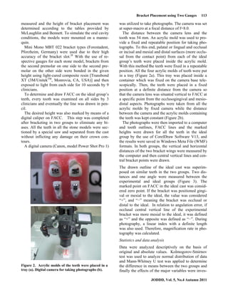 Comparison of the accuracy of bracket placement with height | PDF