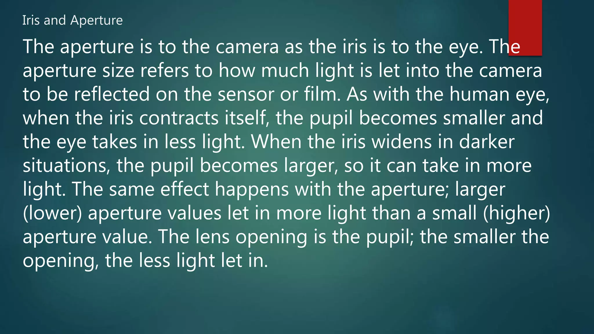 Comparison of the human eye to a camera by Mohsin memon | PPTX