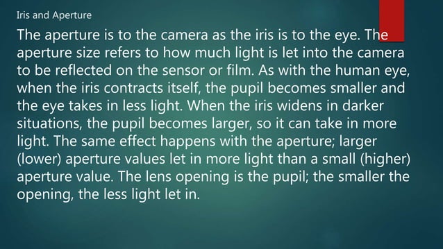 Comparison of the human eye to a camera by Mohsin memon | PPTX