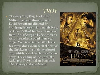 Comparison of The Odyssey and Troy | PPTX