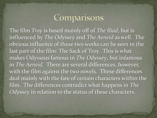 Comparison of The Odyssey and Troy | PPTX