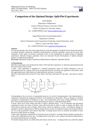 Comparison of the optimal design | PDF