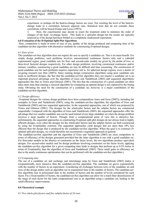 Comparison of the optimal design | PDF