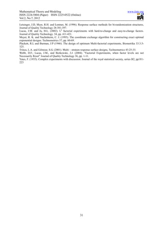 Comparison of the optimal design | PDF