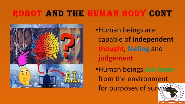 Comparison of the parts of the robot and human | PPT | Eye and Vision ...