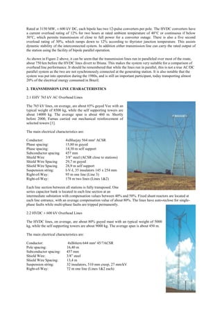 Comparison of the performance of hvdc and hvac overhead transmission ...