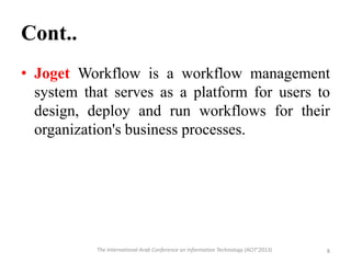 Comparison of the workflow management systems bizagi, process maker ...