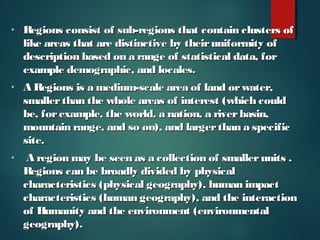 Comparison of town and region | PPT