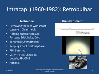 Comparison of various cataract surgical techniques 2 | PPTX | Eye and ...