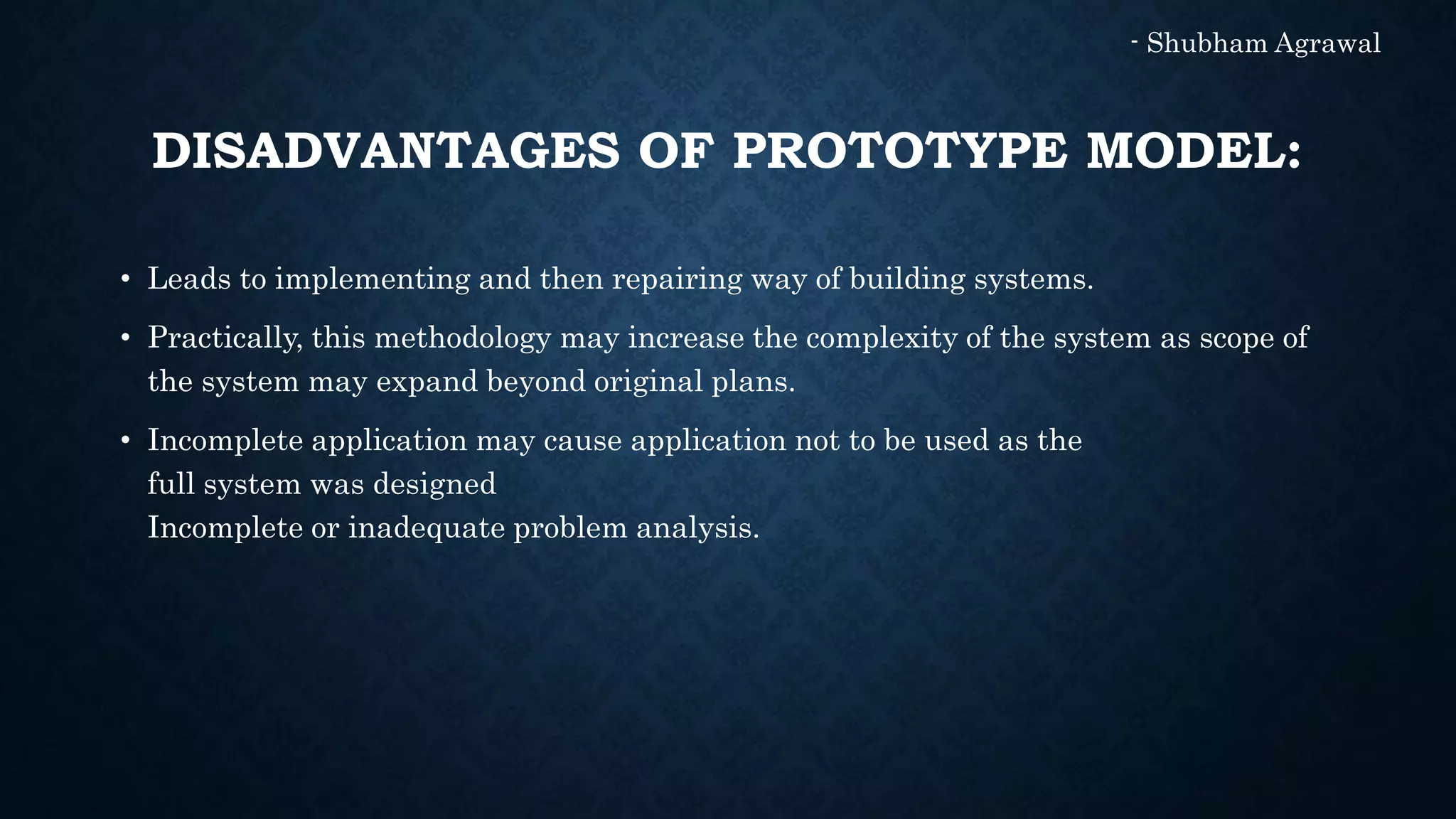 Comparison of waterfall model and prototype model | PPTX