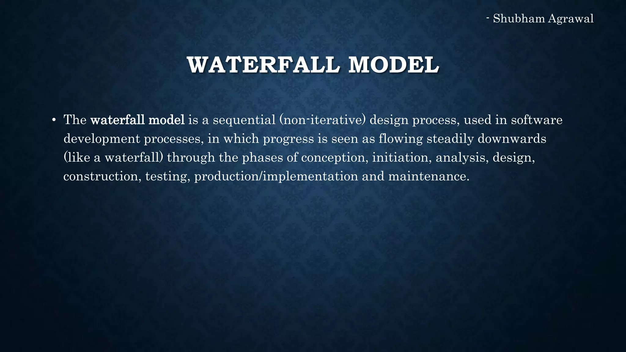 Comparison of waterfall model and prototype model | PPTX