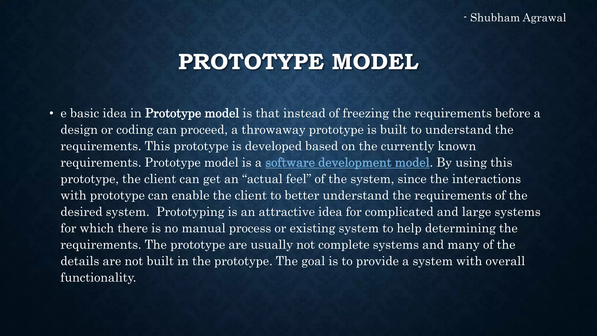 Comparison of waterfall model and prototype model | PPTX