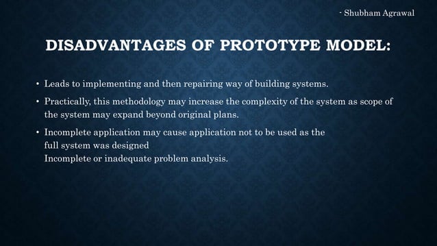Comparison of waterfall model and prototype model | PPTX