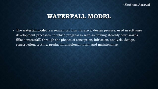 Comparison of waterfall model and prototype model | PPTX
