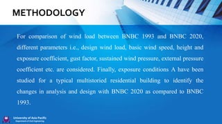 COMPARISON OF WIND LOAD ALONG WITH BNBC 1993, BNBC 2020.pptx