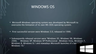 Comparison of windows linux and mac os | PPTX