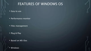 Comparison of windows linux and mac os | PPTX