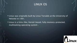 Comparison of windows linux and mac os | PPTX