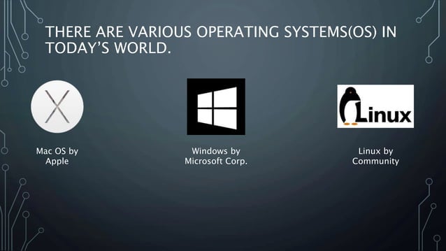 Comparison of windows linux and mac os | PPTX