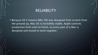 Comparison of windows linux and mac os | PPTX