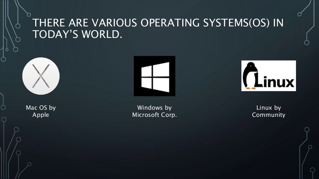 Comparison of windows linux and mac os