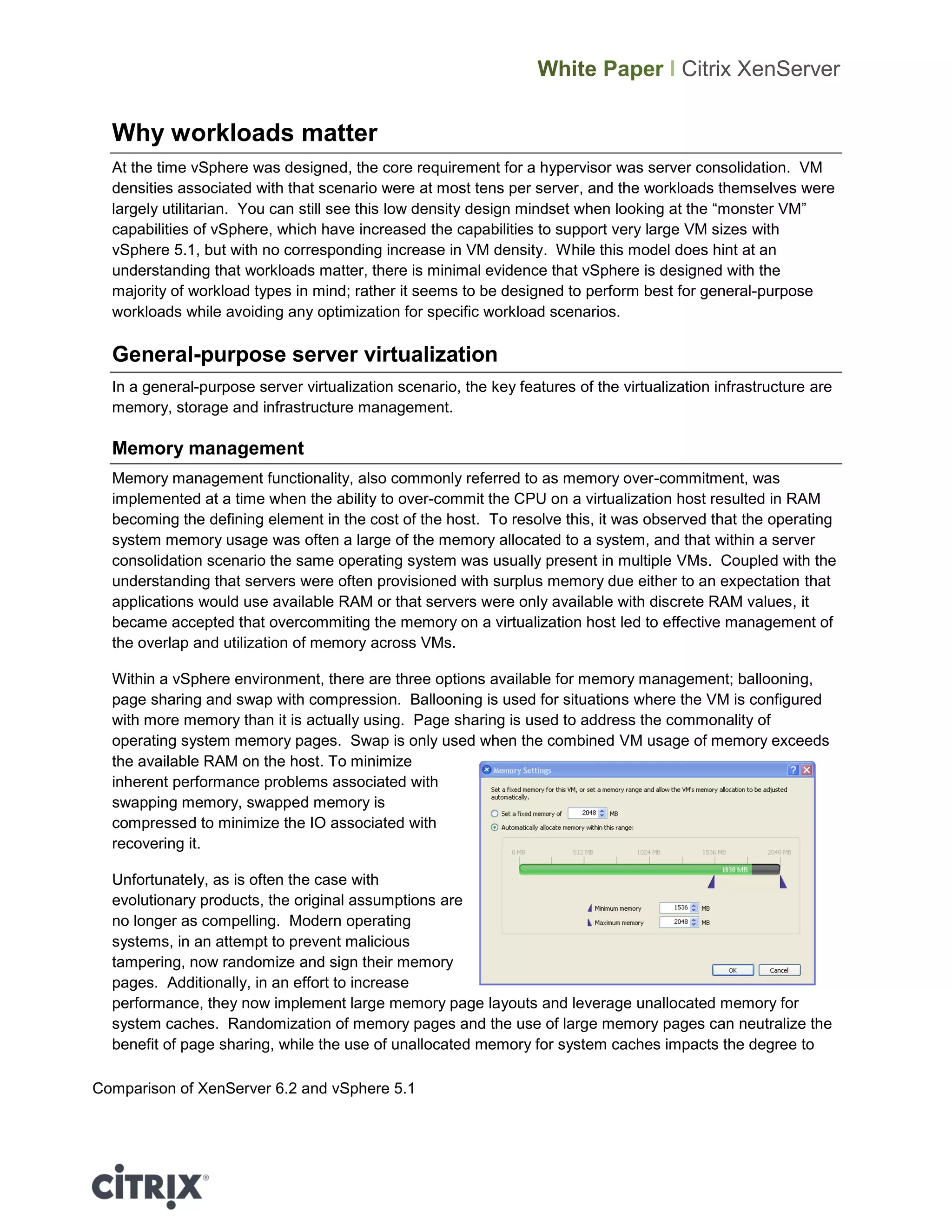 Comparação entre XenServer 6.2 e VMware VSphere 5.1 - Comparison of ...