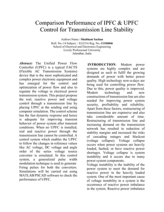 Comparison performance of ipfc copy | PDF