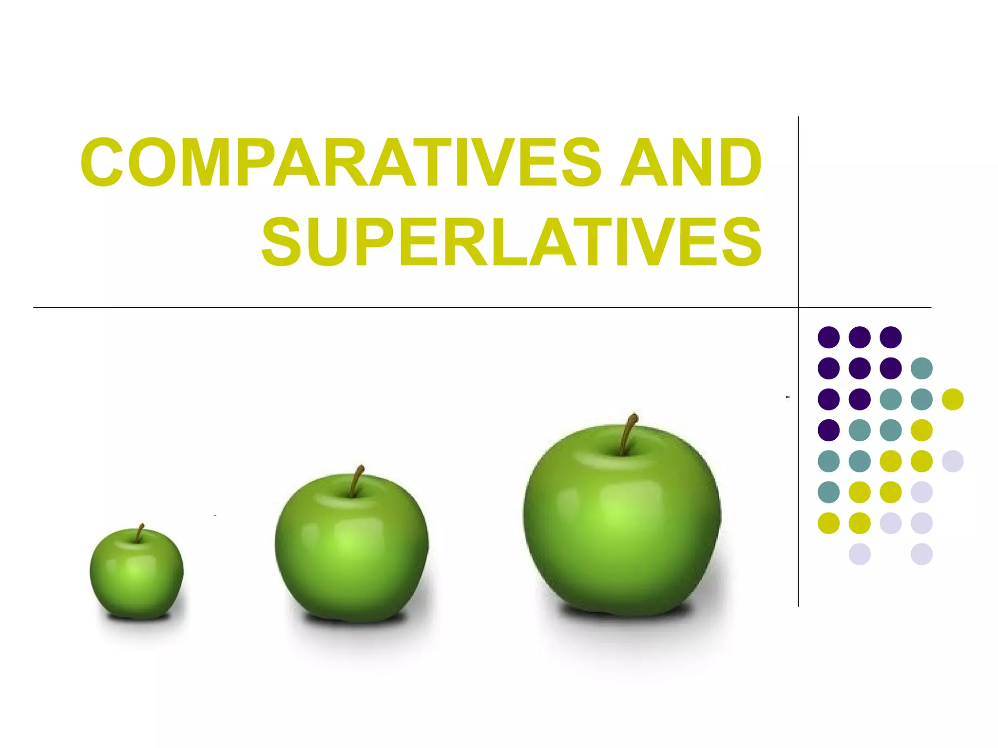 Comparatives and superlatives | PPS