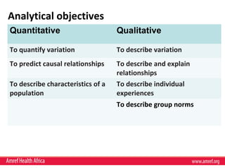 Comparison quantitative and qualitative | PPT