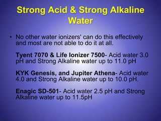 Water Ionizer Comparisons | PPTX