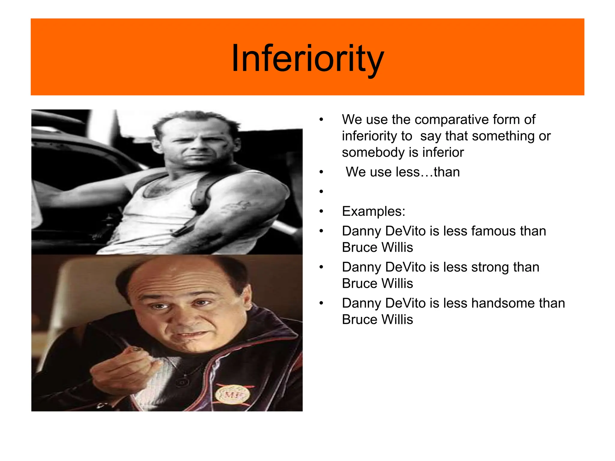 Comparative Forms - Equality, Inferiority & Superiority | PPT
