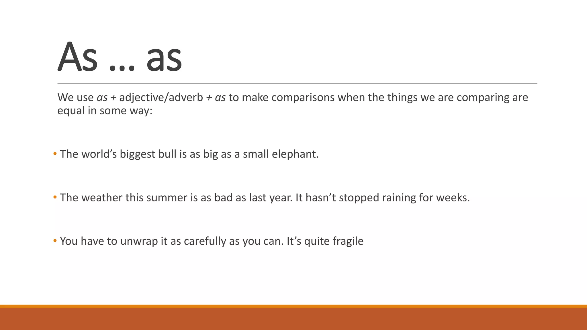 Comparisons As ... as | PPTX