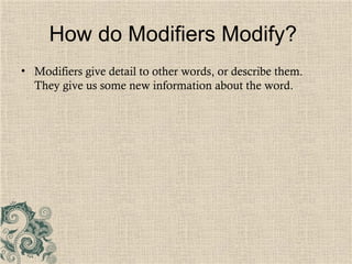 Comparisons & Modifiers | PPT